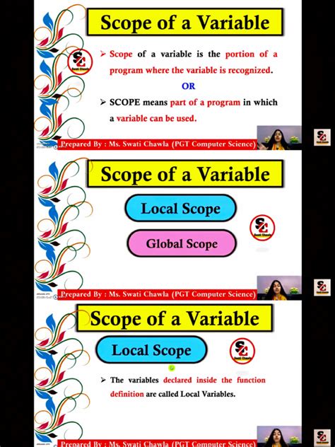 Scope Of A Variable Python Class 12 Pdf