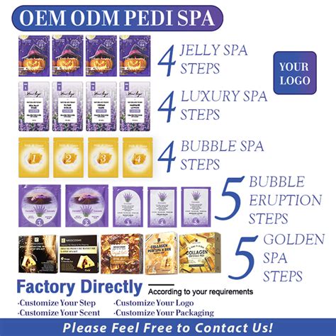 Golden Spa Pedicure Kit 5 Step Bubble Eruption Spa