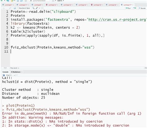 fviz nbclust giving error [ cluster analysis kinda stuff] r rprogramming