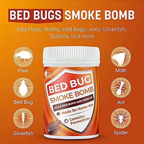 Ready Steady Defend Bed Bug Smoke Bomb Pack Of 4 Mini Bombs For