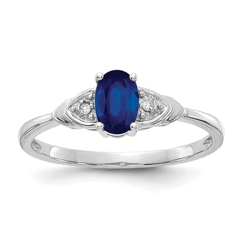 14k White Gold Sapphire And Diamond Ring Sunshine Jewelers