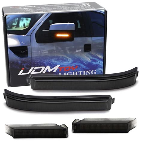 Smoked Lens Side Mirror Front Back Amber Full Led Marker Lights Combo