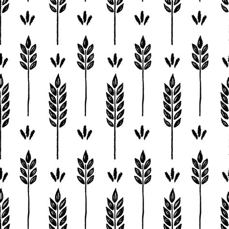 Premium Vector Wheat Brush Texture Seamless Pattern Background Hand