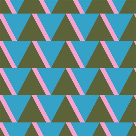 Retro Green Blue Triangle Wallpaper