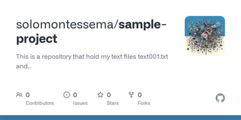 Github Solomontessemasample Project This Is A Repository That Hold