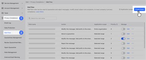 Admin Set Up Mail Flow Rules