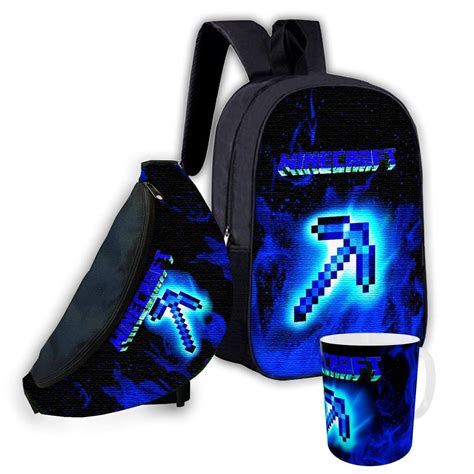 Набір дитячий Майнкрафт Кріпер Minecraft рюкзак 36х27см сумка бананка кружка з принтом для