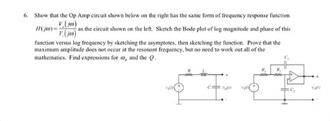 Solved Show That The Op Circuit Shown Below On The Right Chegg