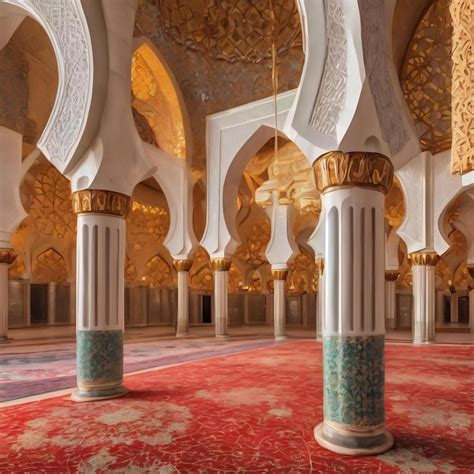 Premium Ai Image Sheikh Zayed Mosque Pattern Design