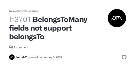 Belongstomany Fields Not Support Belongsto · Issue 3701 · Laravelnova Issues · Github
