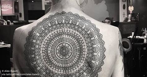 Mandala Tattoo On The Back