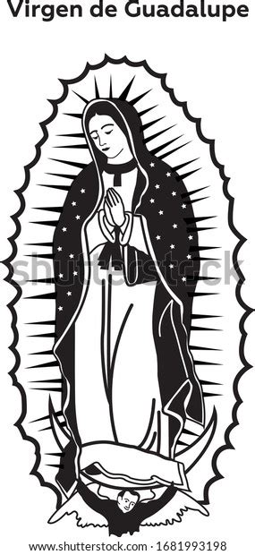 Vector De La Virgen De Guadalupe Vector De Stock Libre De Regalías