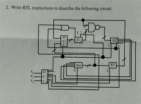 solved 2 write rtl instructions to describe the following