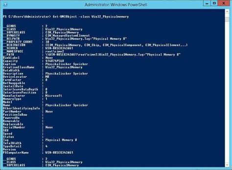 Systeminformation Von Windows Server 2012 über Powershell Auslesen