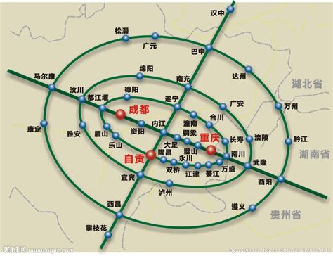成渝双城经济圈地图成渝地区双城济圈成渝双城济圈图片大山谷图库