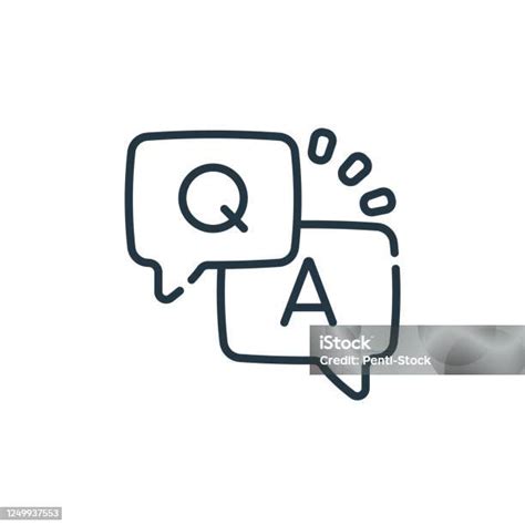 Qa 벡터 아이콘입니다 Qa 편집 가능한 스트로크 웹 및 모바일 앱 로고 인쇄 매체에 사용하기 위한 Qa 선형 기호입니다 얇은