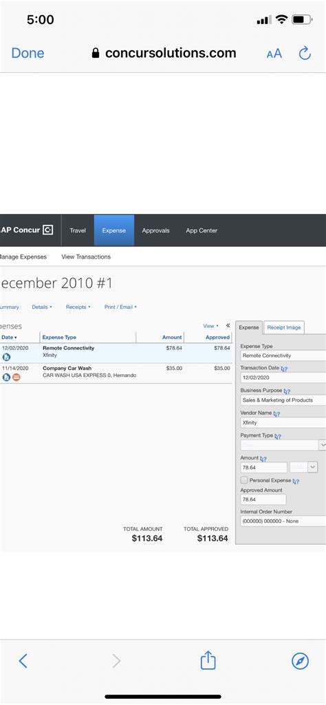 Ability To Attach Multiple Receipts To An Expense Sap Concur Community
