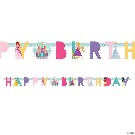 Disney Princess Happy Birthday Banner Oriental Trading