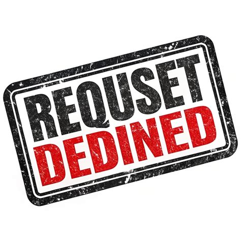 Request Denied Stamp 3d Iilustration Isolated On White Background Premium Ai Generated Image