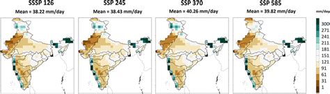 Climatological Projected Areal Mean Precipitation Mm Day For 86 Years Download Scientific
