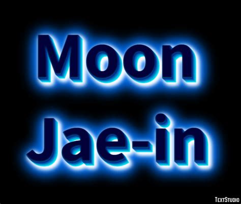 Moon Jae In Text Effect And Logo Design Celebrity