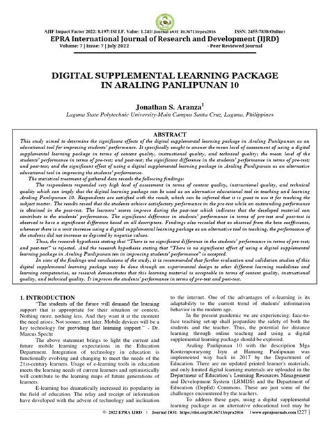 228pm 34 Epra Journals 10927 Pdf Educational Technology Learning