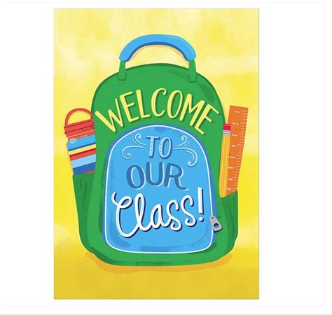 Welcome To Our Class Backpack Poster