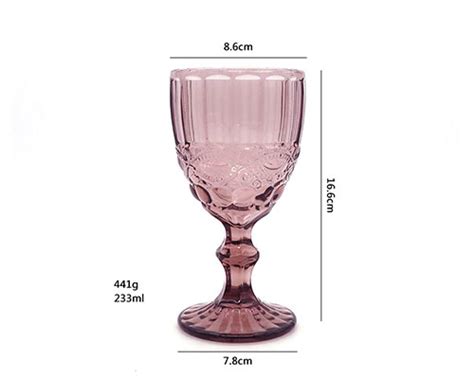 Colored Glass Cups 200ml Best Vintage Glass Goblets