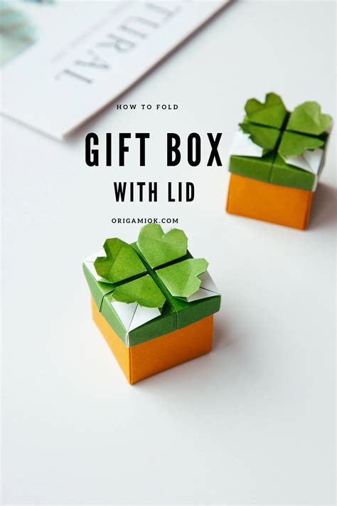How To Make An Origami Gift Box With Lid Origami OK