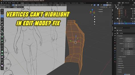 Tips1 Blender Edit Mode Fix Solve Vertices Highlighting Issue In