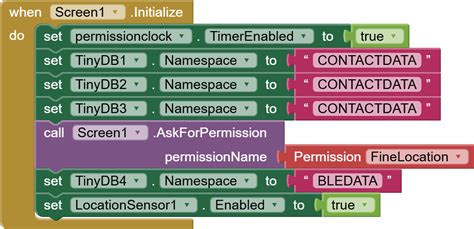 tutorial for a sequence of permissions mit app inventor help mit