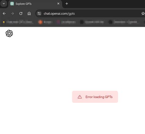 is the gpt store really live error loading gpts r chatgpt