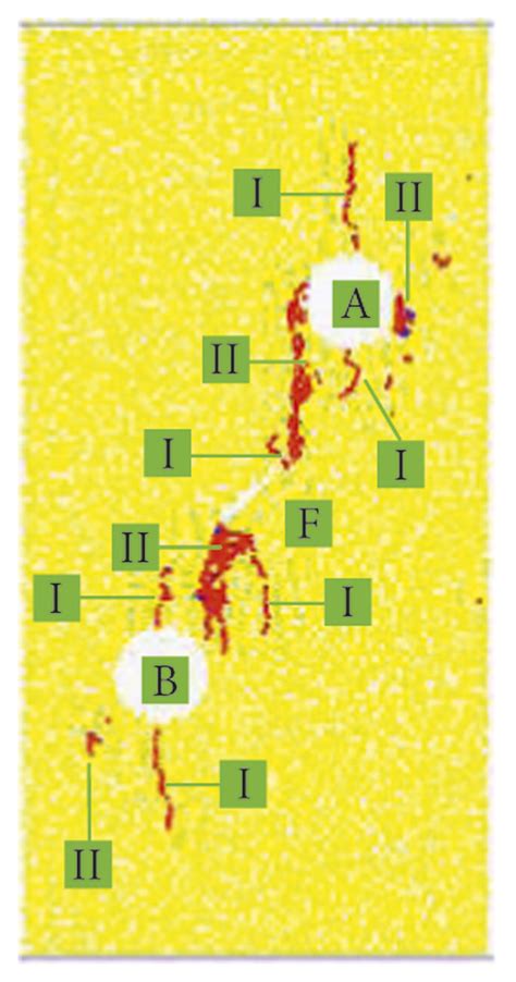 The Evolution Process Of The Microcracks Obtained From The Calculation
