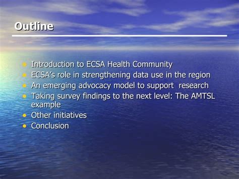 Ecsa Data To Impact Presentation Ppt Ecsa Data To Impact Presentation Ppt