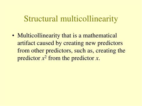 Ppt Detecting And Reducing Multicollinearity Powerpoint Presentation