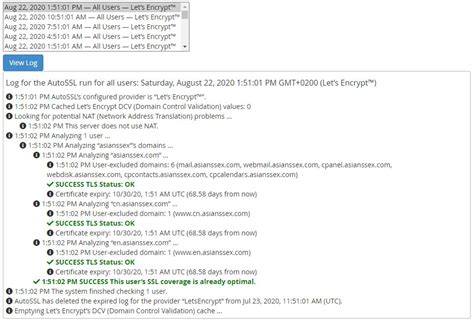 AutoSSL Not Auto Renew For All User Help Let S Encrypt Community Support