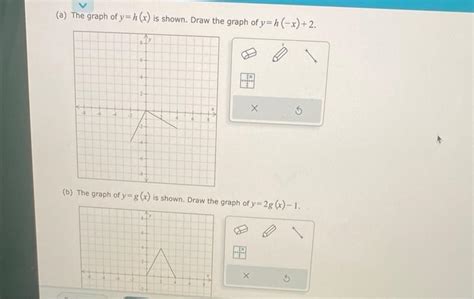 Solved A The Graph Of Y H X Is Shown Draw The Graph Of
