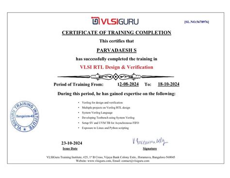 Vlsi Rtldesign Verification Systemverilog Uvm Semiconductor