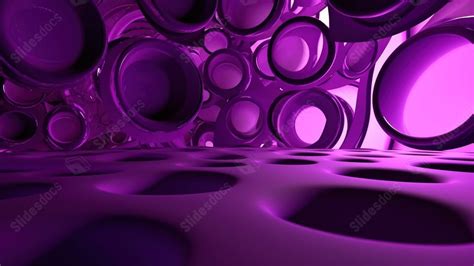 Violet Circles In A 3d Powerpoint Background For Free Download Slidesdocs