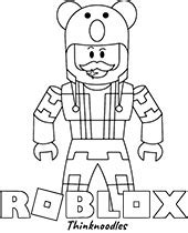 Noob Coloring Sheet Roblox