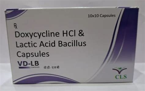 Doxycycline HCL Lactic Acid Bacillus Capsule At 150 Box Katra Sher Singh Amritsar ID