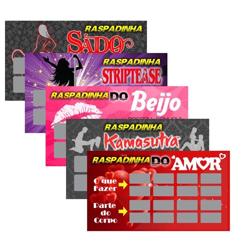 Kit Raspadinha Sex Shop Brinquedo Erótico Brinquedos Sexuais Sexy