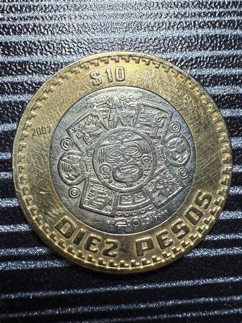 10 Pesos 2007 Error De Grafila Invertida