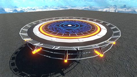 Sci Fi Floating Platform 3d Model