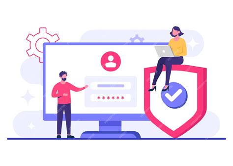 Premium Vector Password Secure Access Flat Illustration Vector Template Information Privacy