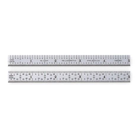 Starrett C305r 6 Steel Ruleflexible6 In5r Grad Pk 4 Ebay