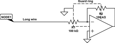 Pcb Resistor Placement In Inverting Amplifier To Minimise Noise Coupling Electrical
