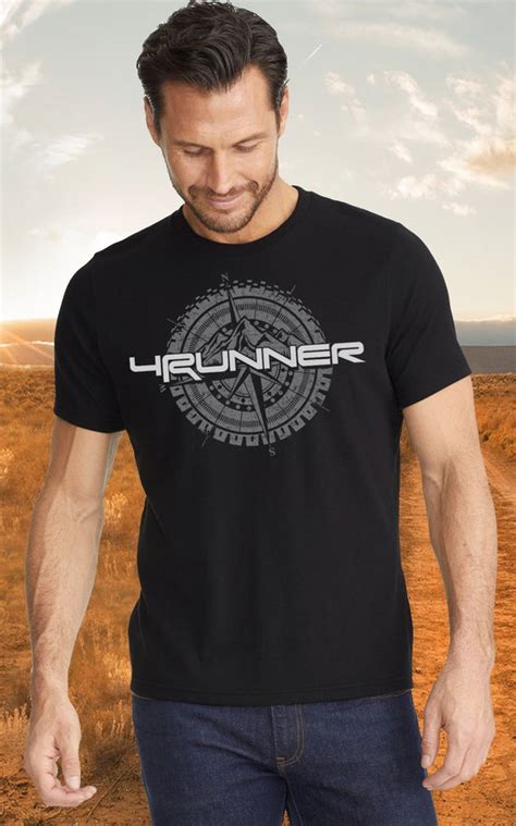 4runner Compass Tee Black Tee Etsy