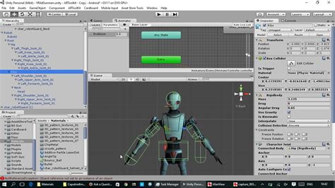 Unity Robot Left Forearm Glitchy Transform R Unity3d