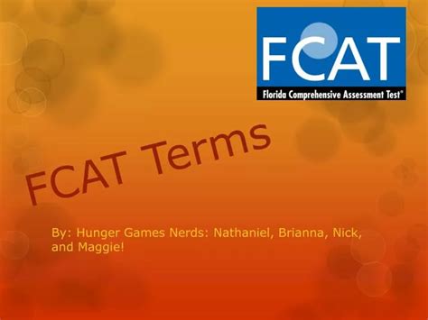 Ppt Fcat Terms Powerpoint Presentation Free Download Id 2599245